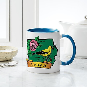 CafePress Iowa Map Mug Ceramic Coffee Mug, Tea Cup 11 oz