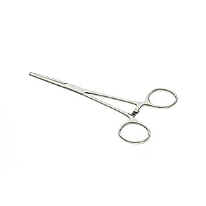 SE 6-¼" Stainless Steel Self-Locking Straight Forceps - 660FS