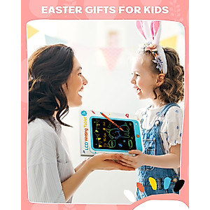 bravokids LCD Writing Tablet 10 Inch, Toys for 3-10 Year old Girl Boy, Colorful Doodle Board Drawing Pad for Kids, Learning Educational Birthday Gift for Toddler Age 3 4 5 6 7 8 9 10 Year Old (Pink)