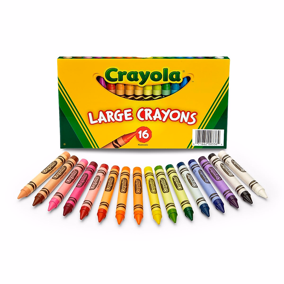 Crayola Large Crayons, Classic Colors, 16 Count