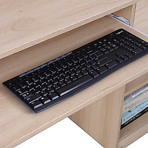 MAISON ARTS Gaming Computer PC Desk, Gamer Workstation, Small Mesa Escritorio Gamer Table Desk