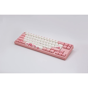 Varmilo Ducky x Miya Mac Pro Sakura R2 White LED 65% Double Shot PBT Mechanical Keyboard (Cherry MX Red)