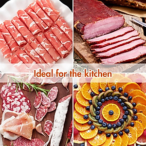 HYDDNice Meat Slicer Stainless Manual Meat Cutter Slicing Machine RollMeat Slicer Vegetable Meat Cheese Food Slicer Meat Cleavers for Home Kitche
