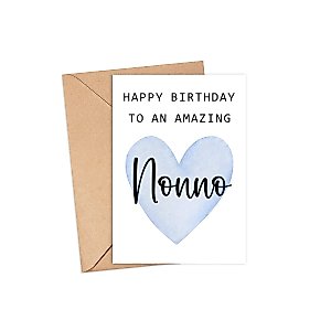 TunlaStore Happy Birthday To An Amazing Nonno Card - Cute Birthday Card For Nonno - Greeting Card - Amazing Nonno Card - Nonno Birthday Gift - Best Nonno Birthday Card - Gift Idea Happy Birthday