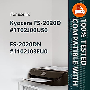 TK-342 （TK342） Black Toner Cartridge Replacement for Kyocera 1102J02US0 FS-2020DN Toner for use in FS-2020D FS-2020DN Toner Kit Printer (2-Pack,Black)