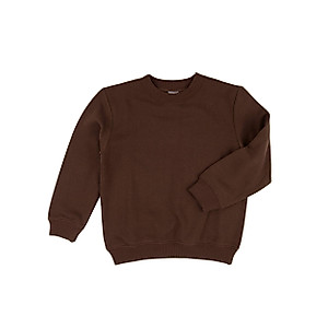 Leveret Kids & Toddler Boys Girls Long Sleeve Sweatshirt Brown (Size 4 Years)