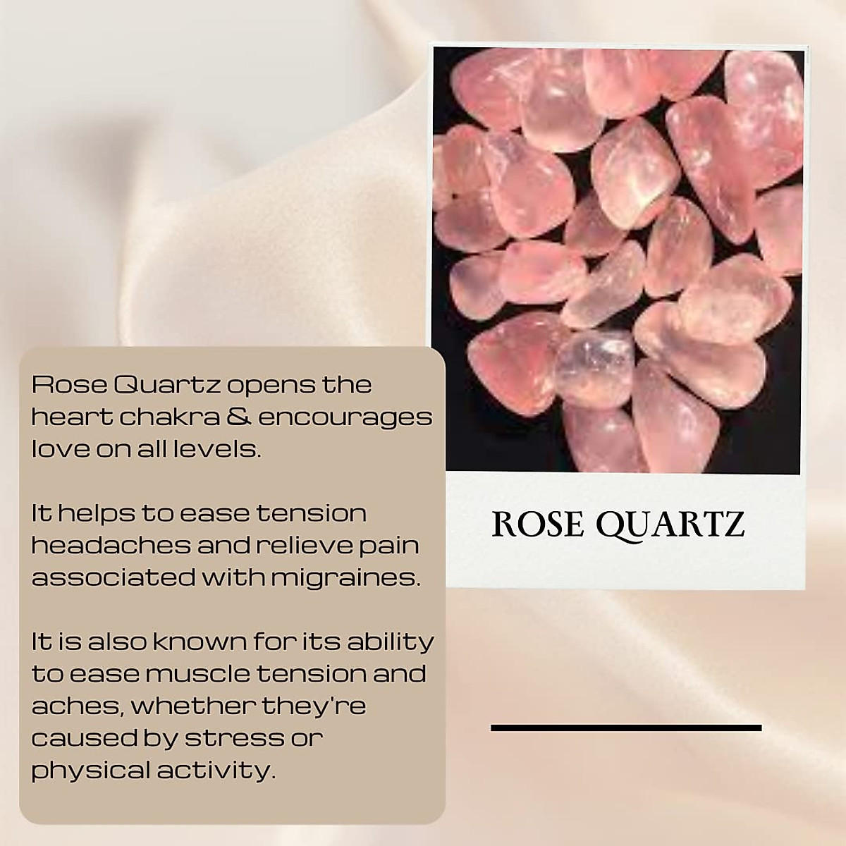 AUDRIELLE 925 Sterling Silver Ring, Rose Quartz Cushion Shape Handmade Gemstone, Adjustable