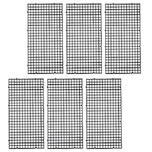 Mipcase 6pcs Plastic Fishes Plates Black Screen Fish Grids Baby Breeding Light Aquarium Separator Board Shrimp Diffuser Filter Filtration Mesh Grid Egg Tray Crate Partition Bottom Xcm