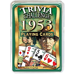 Flickback Media, Inc. 1953 Trivia Playing Cards: Great 70th Birthday