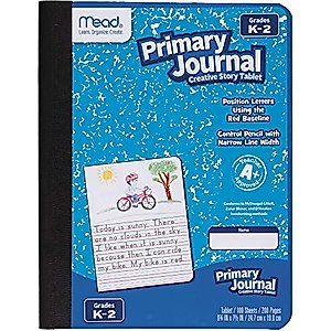 Mead Primary Journal Creative Story Tablet, Grades K-2, Kindergarten 2nd Grade Workbook (09554)