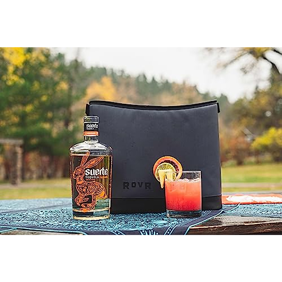 RovR KeepR Soft Cooler - Ultimate Outdoor Companion for Beach, Picnic Bag, Outdoor Party with IceR Ice Bucket - Blue KeepR with Green IceR