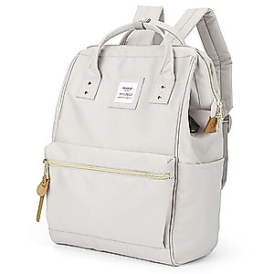 himawari Travel Backpack with USB Charging Port 15.6 Inch Doctor Work Bag laptop backpack for Women&Me(9001- Light Grey23#)