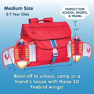 Bixbee Kids Backpack, Childrens Backpack for Girls & Boys, Water Resistant Backpack with Pockets, Durable Zippers & Easy Carry Design - Great Size for School & Travel in Sparkalicious Pink Butterflyer