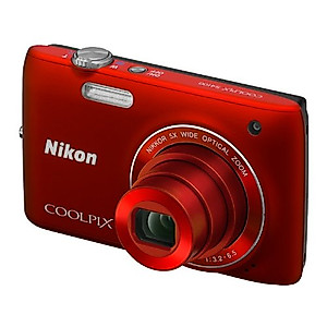 Nikon COOLPIX S4100 14 MP Digital Camera with 5x NIKKOR Wide-Angle Optical Zoom Lens and 3-Inch Touch-Panel LCD (Red)