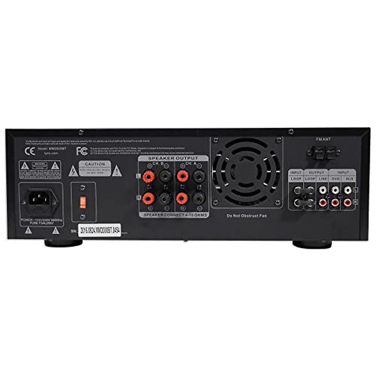 Technical Pro MM2000BT Powered Bluetooth Karaoke Mixer Amplifier Amp SD, USB