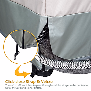 Central Air Conditioner Covers for Outside Units, Waterproof Windproof Heavy Duty Large AC Covers Square for Winter Outdoor Protection (36x36x39inches)