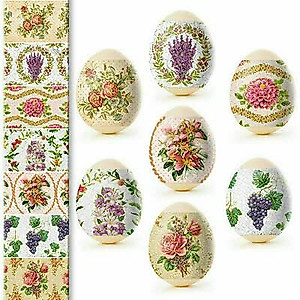 Easter Egg Wraps for 42 Hen Eggs, 6 Sleeves, 42 Designs, Heat Shrink, Pysanka #1