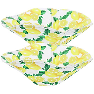 Luxshiny Kitchen Mittens 2pcs Microwave Bowl Hugger Hot Bowl Holder Oven Plate Huggers Potholders Hot Pads Trivets Mat Food Warmer for Soup Bowl Cozy Bowl Kitchen Pots