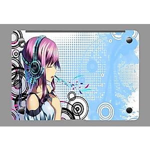 Nekoty Textured Laptop Skins compatible with MacBooks Pro 16" 14" 13" Air 13" 2019-2022 - Singing Anime Girl