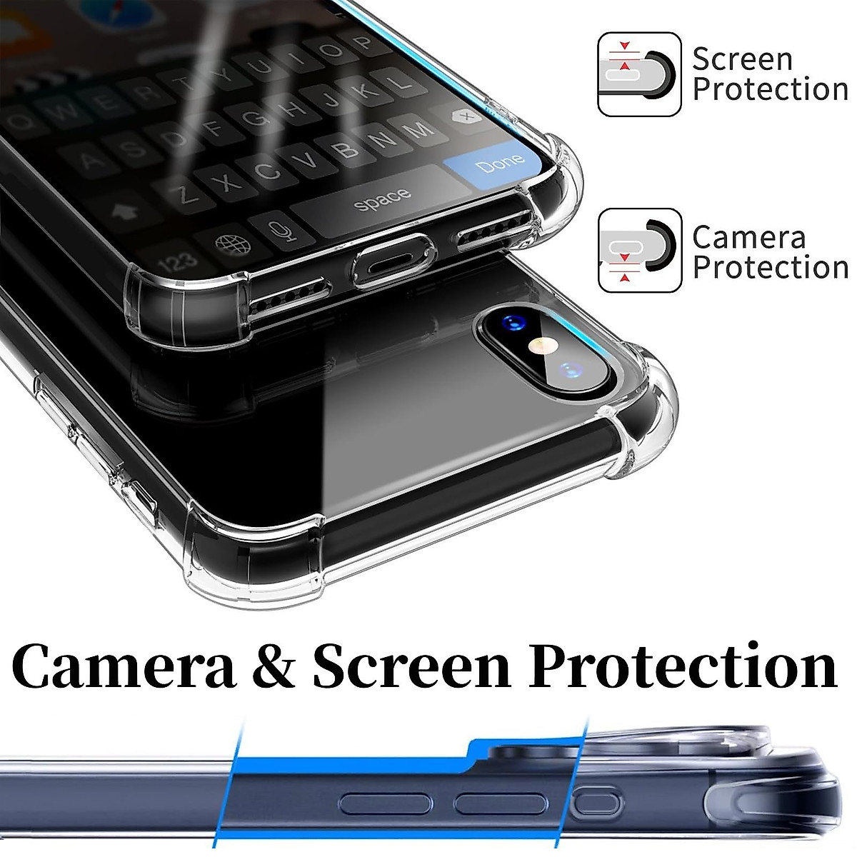 GuluGuru [2-Pack] for Motorola ThinkPhone Case Crystal Clear [Anti-Yellowing Technology] Transparent Soft TPU Defensive Bumper Cover Light Slim Shockproof Armor Protective Phone Case