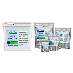 Pool Dechlorinator Sodium Thiosulfate Pentahydrate 5 lbs by Cesco Solutions - Premium Chlorine Neutralizer for Pools, Aquarium, Pond - Technical-Grade Chlorine Remover for Hot Tubs - Bulk Package