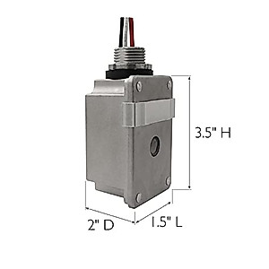 Design House 588079 Stem Mount 120-Volt Outdoor Aluminum Photocontrol, Commercial/Residential Use, Dusk to Dawn Sensor