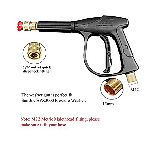 Replacement Car High Pressure Washer Gun for Sun Joe SPX3000, OPACC 3000PSI for Vehicle Pressure Power Wash Washers