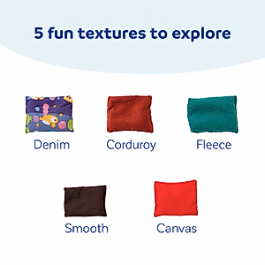 Fun and Function Weighted Tactile Beanbags - Sensory Weighted Beanbags - Multi-Sensory Tool Fidget Provides Weight, Color and Varied Textures - for Kids and Adults - 5 Pack -1/2 lb. Each