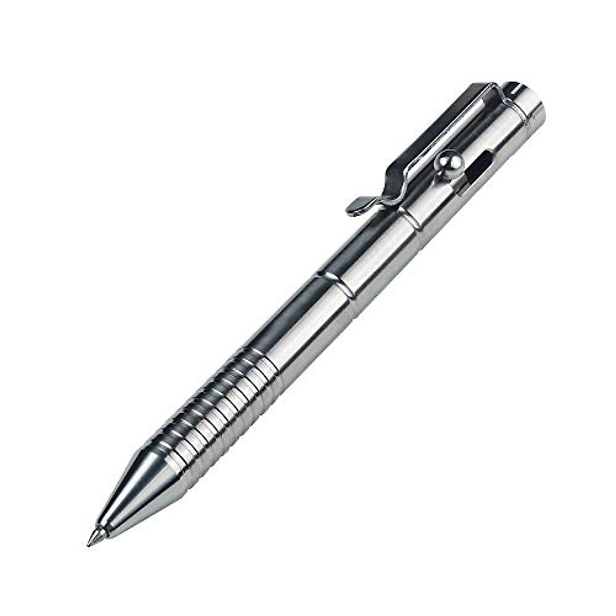 SMOOTHERPRO Titanium Bolt Action Pen with Tungsten Side for Business Office Signature EDC Pocket Design Color Natural (Ti598)