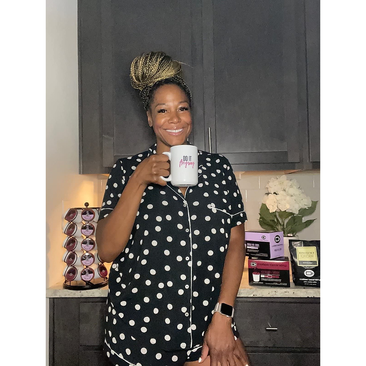 Michigan Cherry Decaf Coffee Pods by Coffee Beanery | 12ct Flavored Decaf Coffee Pods Medium Roast Coffee Pods| 100% Specialty Arabica Coffee| Gourmet Coffee Pods