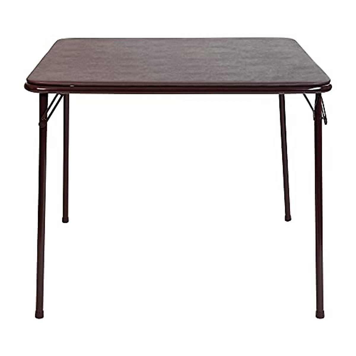 Flash Furniture Folding Card Table - Brown Foldable Card Table Square - Portable Table with Collapsible Legs