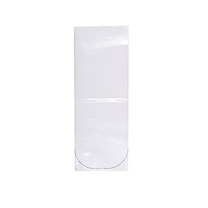 ALFA Fishery Bags Round Corners Bottom Leak Proof Clear Plastic Fish Bags Size 8 Inches for Marine and Tropical Fish Transport 2 mil. (8" x 20" / 100 Pack)