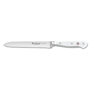 Wüsthof Classic White 5" Serrated Utility Knife