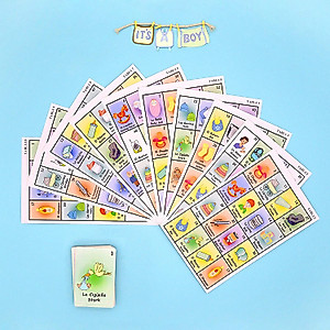 JIMMY'S TOYS Baby Shower Loteria Bingo Game