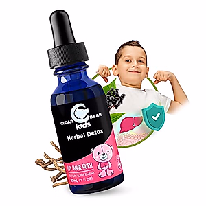 Cedar Bear - Herbal Detox for Kids - Luv Your Guts! a Liquid Herbal Supplement 1 fl oz / 30 ml