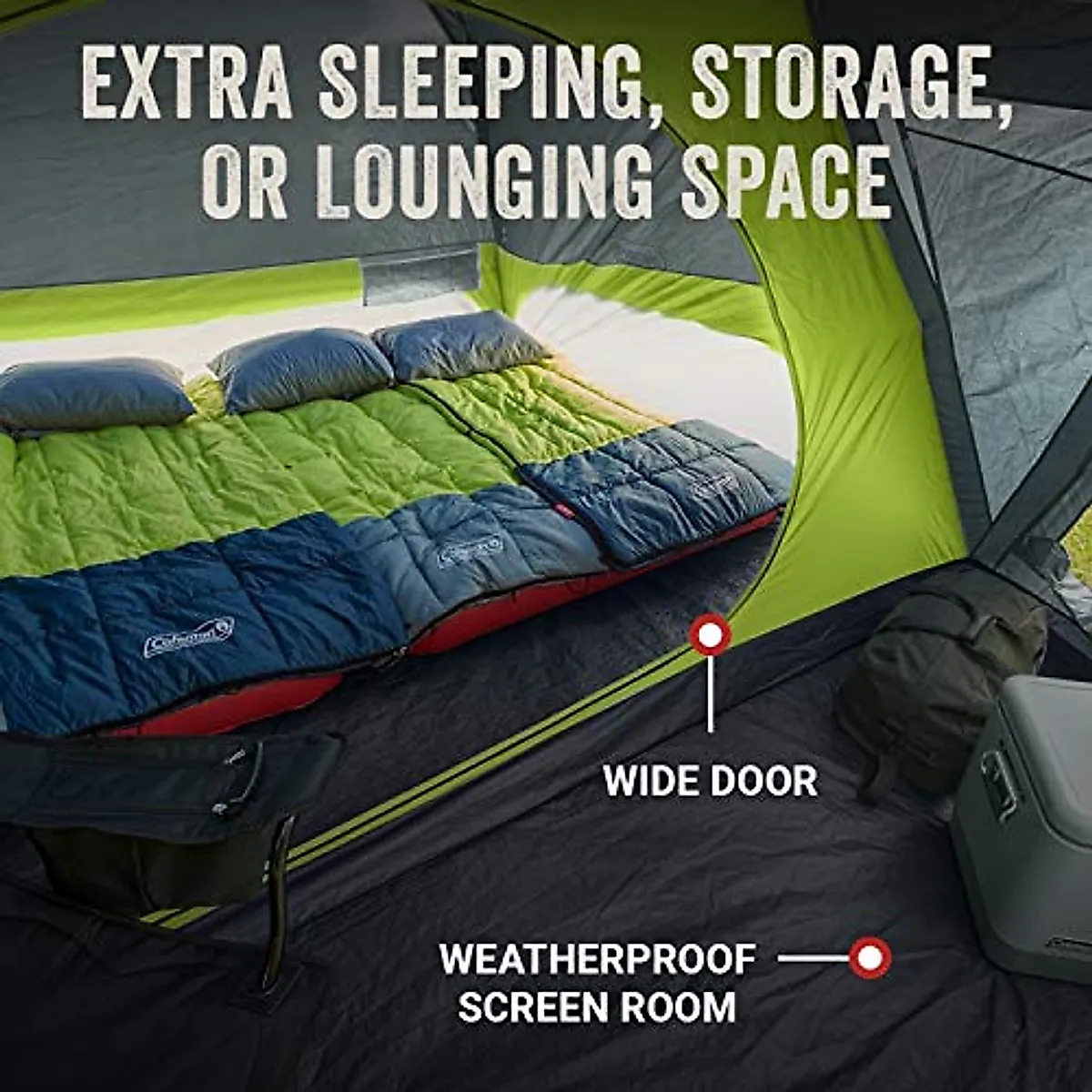 Coleman Camping Tent | Skydome Tent with Screen Room