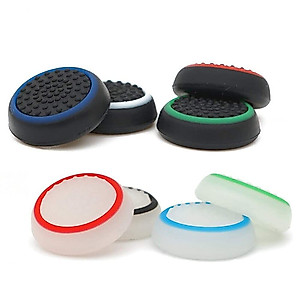 Silicone Thumb Grips Protective Cap 8 Pairs Fit for PS5 PS4 Xbox One Switch Pro