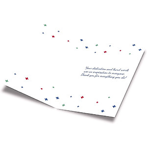 Prime Greetings 6 Pack Thank You Cards For Healthcare, Nurse, Doctor, Made in America, Eco-Friendly, Thick Card Stock with Premium Envelope 5in x 7.75in, Packaged in Protective Mailer