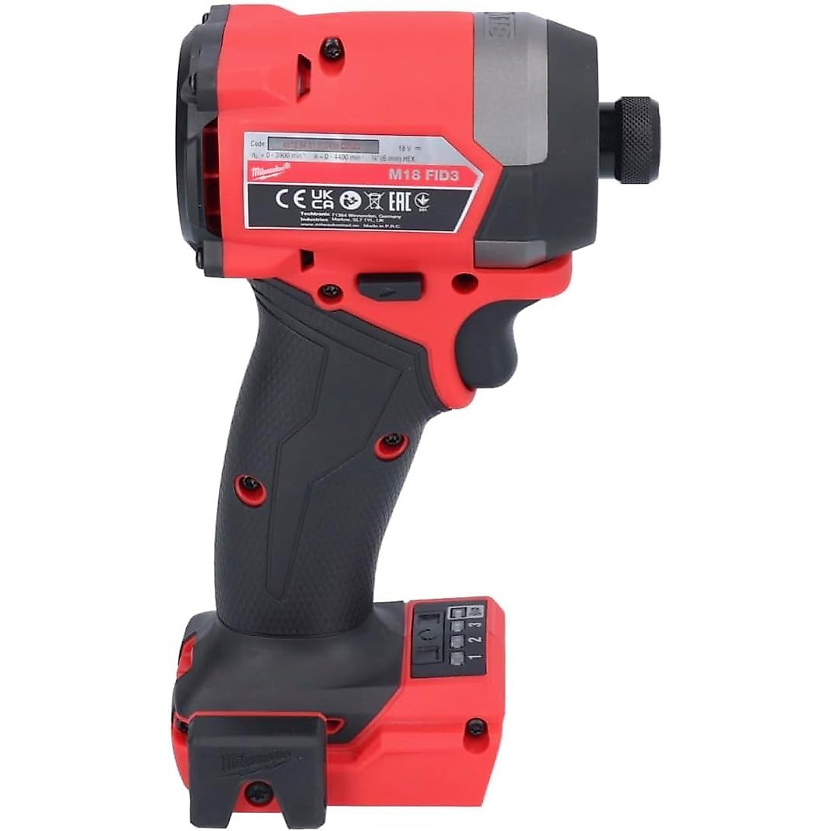 Milwaukee 2953-20 18V Lithium-Ion Brushless Cordless 1/4'' Hex Impact Driver (Bare Tool), Red