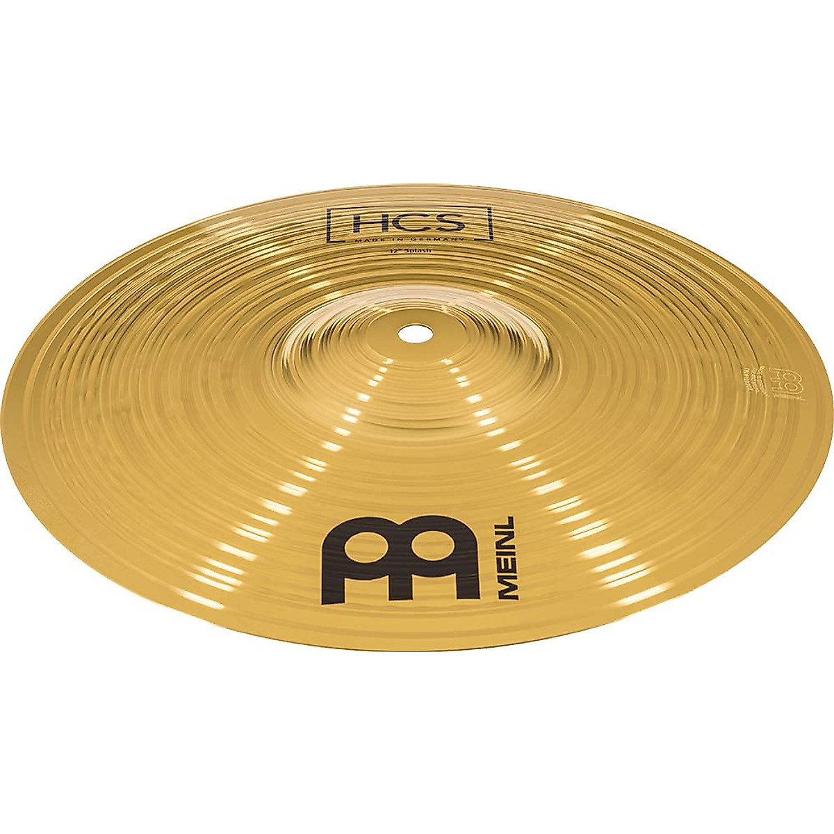 Meinl Cymbals HCS 12" Splash Cymbal for Drum Set — Made in Germany — Traditional Medium Brass, 2-Year Warranty, 12 inch (HCS12S)