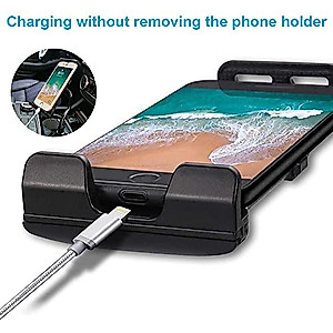 TECOTEC Universal 2 in 1 Car Cup Holder Tablet Mount, Upgraded 9" Long Neck Cup Holder iPad Holder for All Cellphones/Z Fold 3/2/Rugged Phones/Tablets up to 12.9"