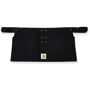 Carhartt mens Firm Duck Waist work utility aprons, Black, Medium US