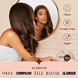 Glaze Super Gloss Color Conditioning Gloss – Cocoa Lights for Medium to Dark Brown Hair with Highlights – Rinse Out Semi-Permanent Hair Gloss that Enhances Color and Boosts Shine & Hydration