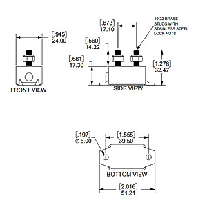 Blue Sea Systems 7156 Marine Grade Short Stop Circuit Breaker - 40A