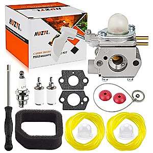 HUZTL 308054114 Carburetor for Homelite Carburetor 308054075 fits 26B Leaf Blower UT09526 with Air Filter Gaskets Fuel Line Kit