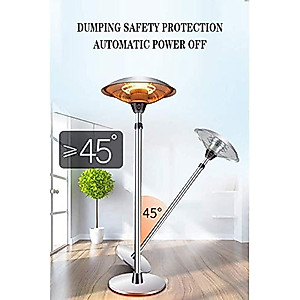 LUYIYI Heater, Outdoor Commercial Umbrella Heater Stove, Height Adjustable, Suitable for Home Garden