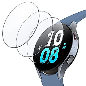 JETech Screen Protector for Samsung Galaxy Watch 5/4 44mm, Tempered Glass 2.5D Round Edge, HD Clear, 3 Pack