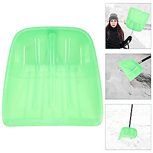 Zerodeko Metal Pooper Scooper Ice Snow Shovel Head Replacement Ice Remover Snow Remove Attachment Head Snow Removal for Gardening Cleaning Garden Beach Ash Shovel