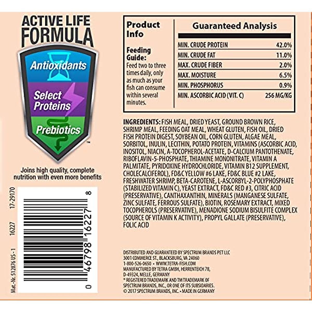 Tetra TetraFin Goldfish Flakes 3.53 Ounces, Balanced Diet (16227)