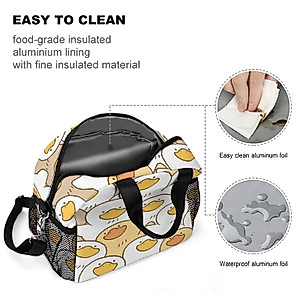 Cute Cartoon Duck Lunch Bag for Women Men, Portable Insulated Lunch Box, Lunch Tote Bag for Work Outdoor
